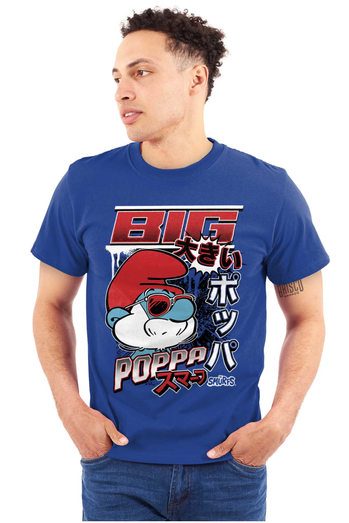 The Smurfs Cool Kanji Big Poppa Men Big & Tall Graphic Tee Brisco ...