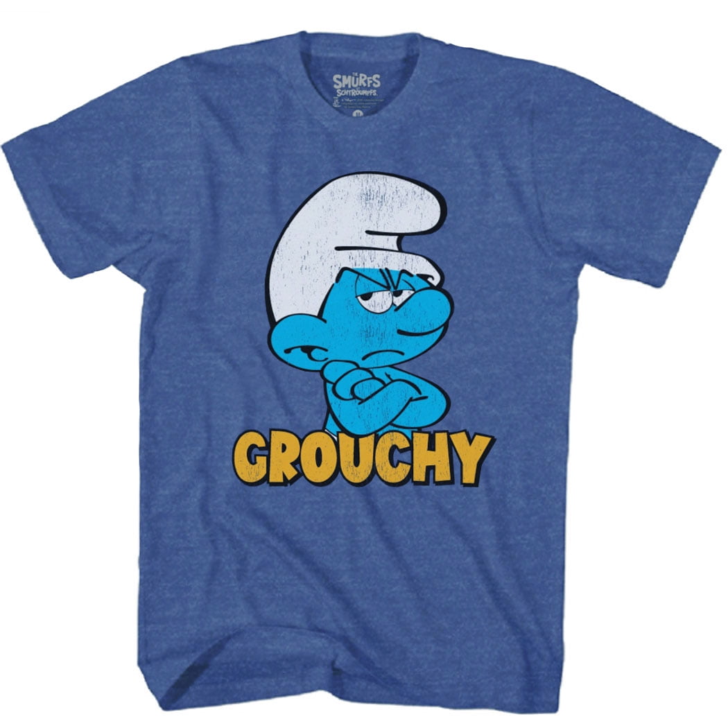 The Smurfs Grouchy Smurf T-Shirt - Walmart.com