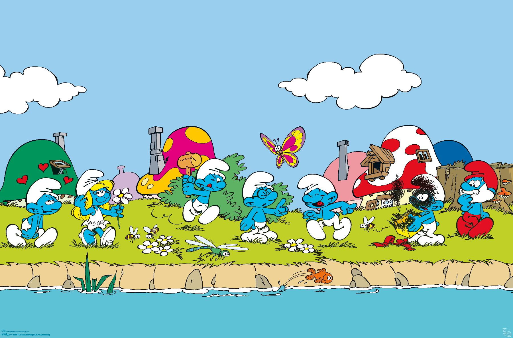 The Smurfs - Group Wall Poster, 22.375" x 34" - Walmart.com