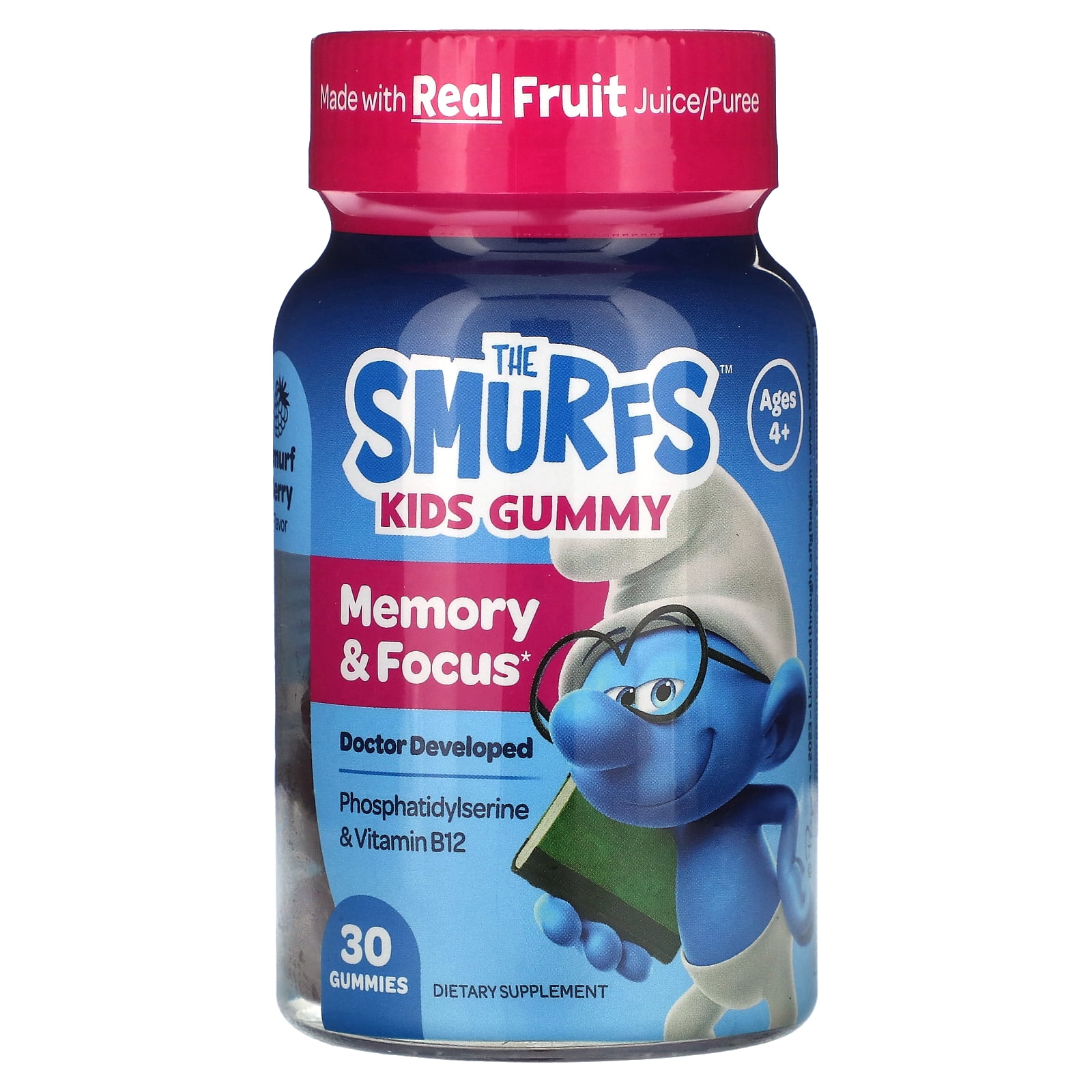 The Smurfs Nootropic Gummies for Kids | Vitamin B12 & L-Theanine ...