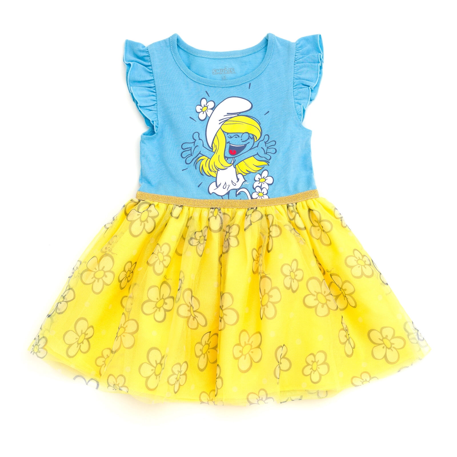 Smurfs, Smurfette Tutu Tulle Dress, Toddler to Big Kid, Size Varied ...