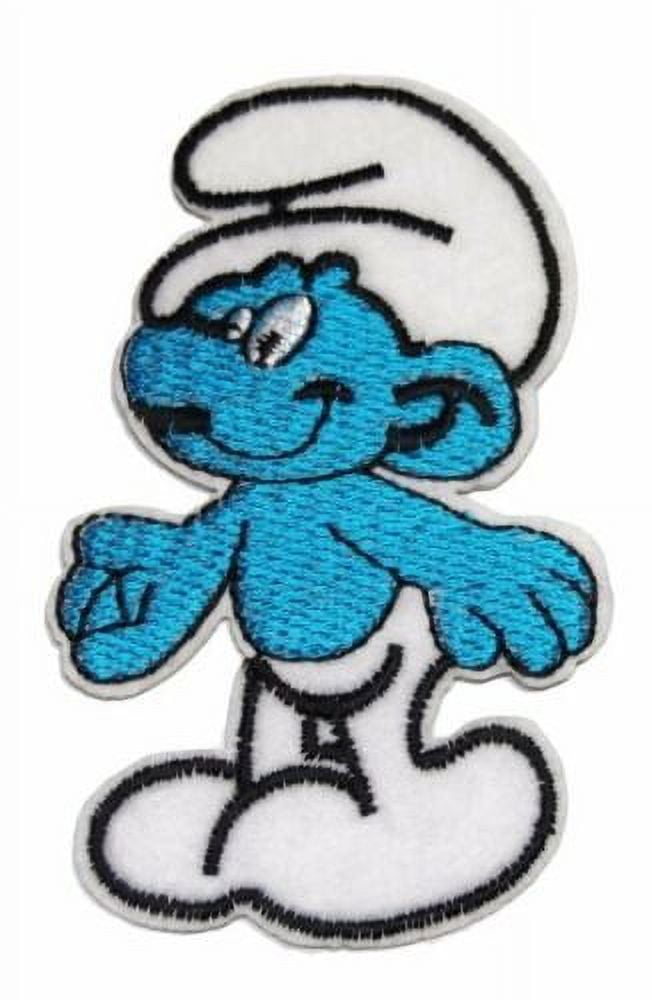 The Smurfs Standing Character 3" Tall Iron/Sew-On Embroidered Patch ...