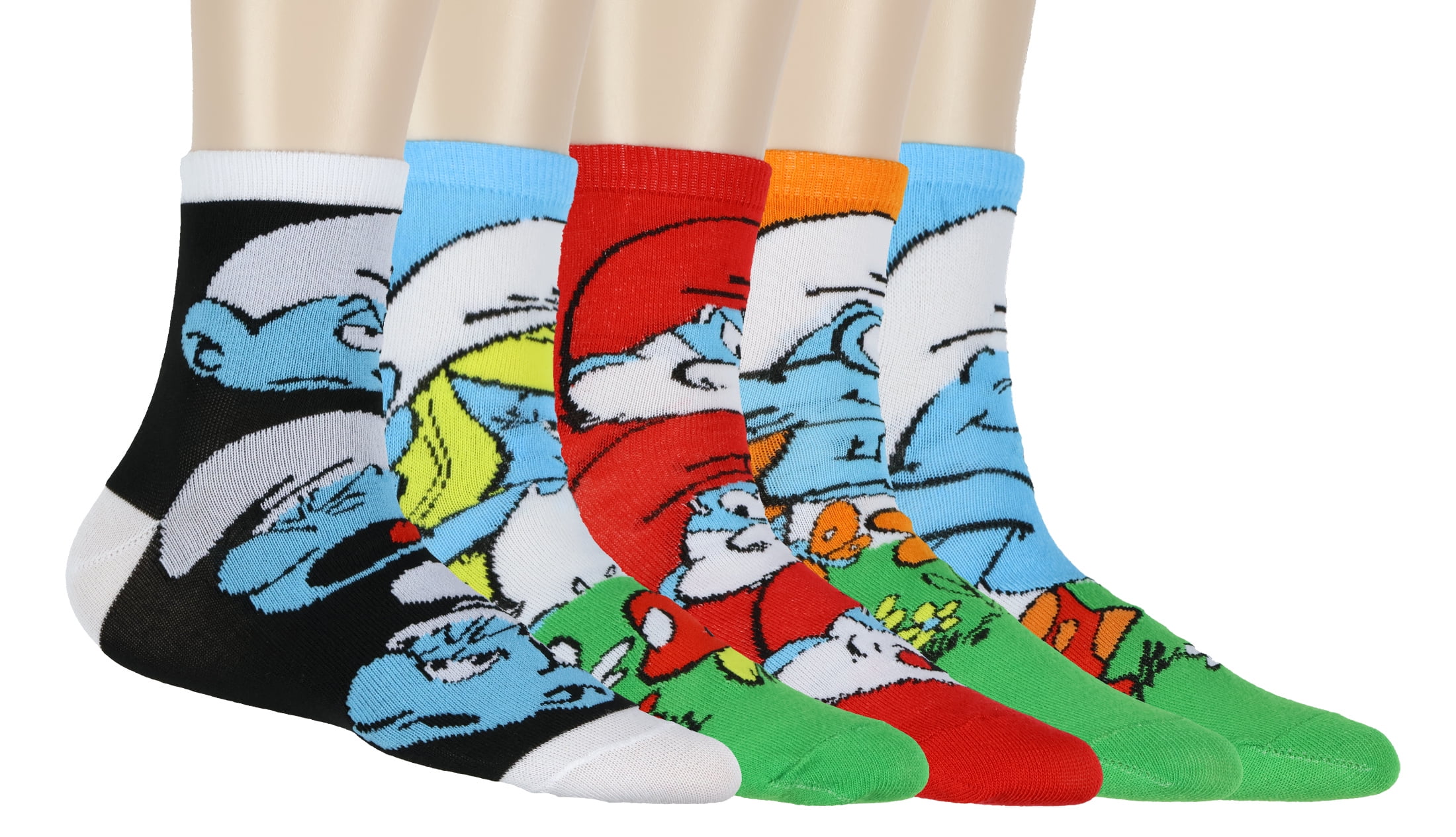 The Smurfs Women's Character Designs 5-Pack Ankle Socks - Walmart.com