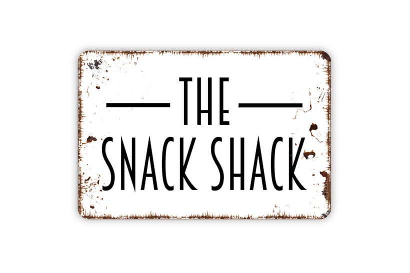The Snack Shack Sign Kitchen Pantry Concessions Metal Wall Art Size: 8 ...