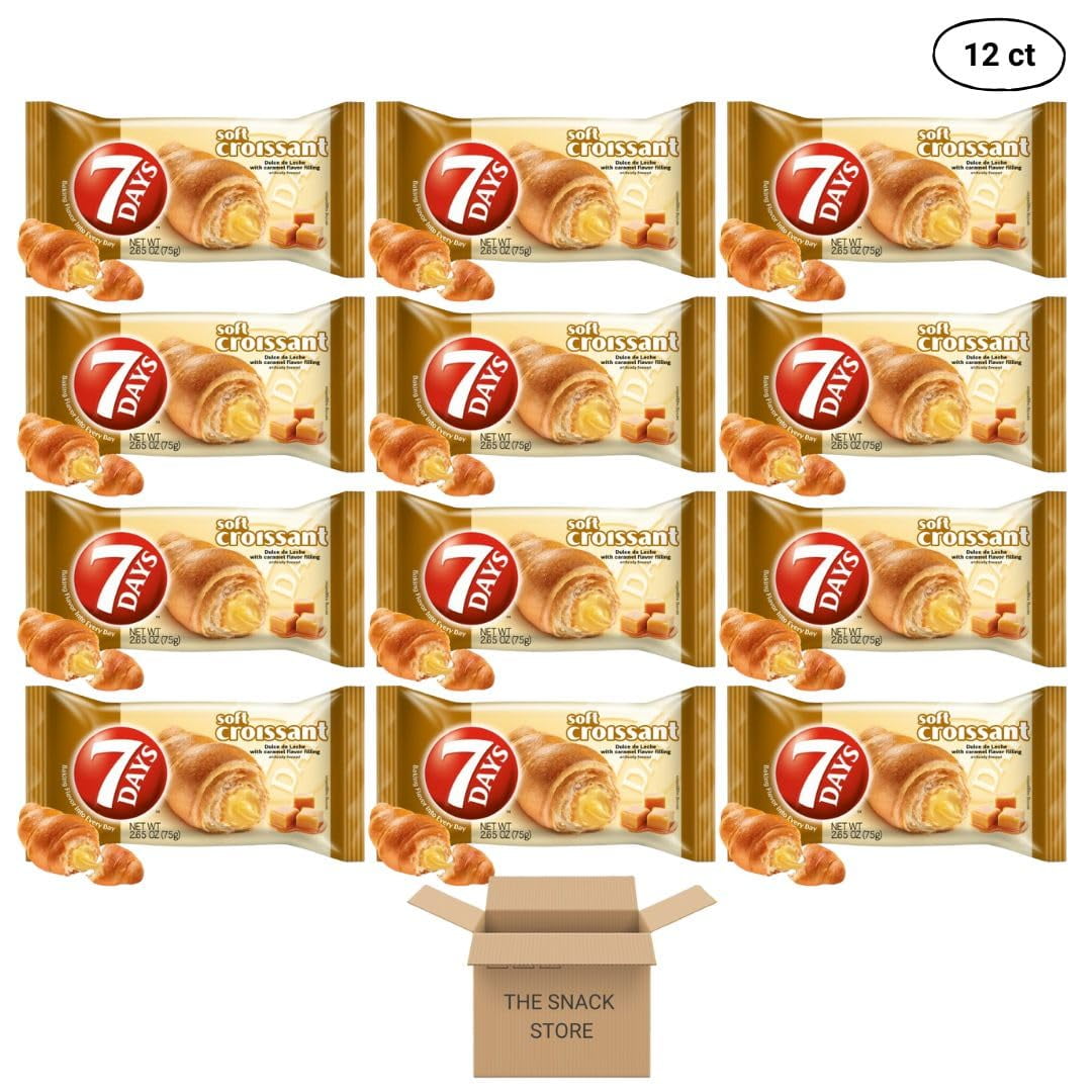 The Snack Store Bundle 7Days Soft Croissant Dulce de Leche with Caramel ...
