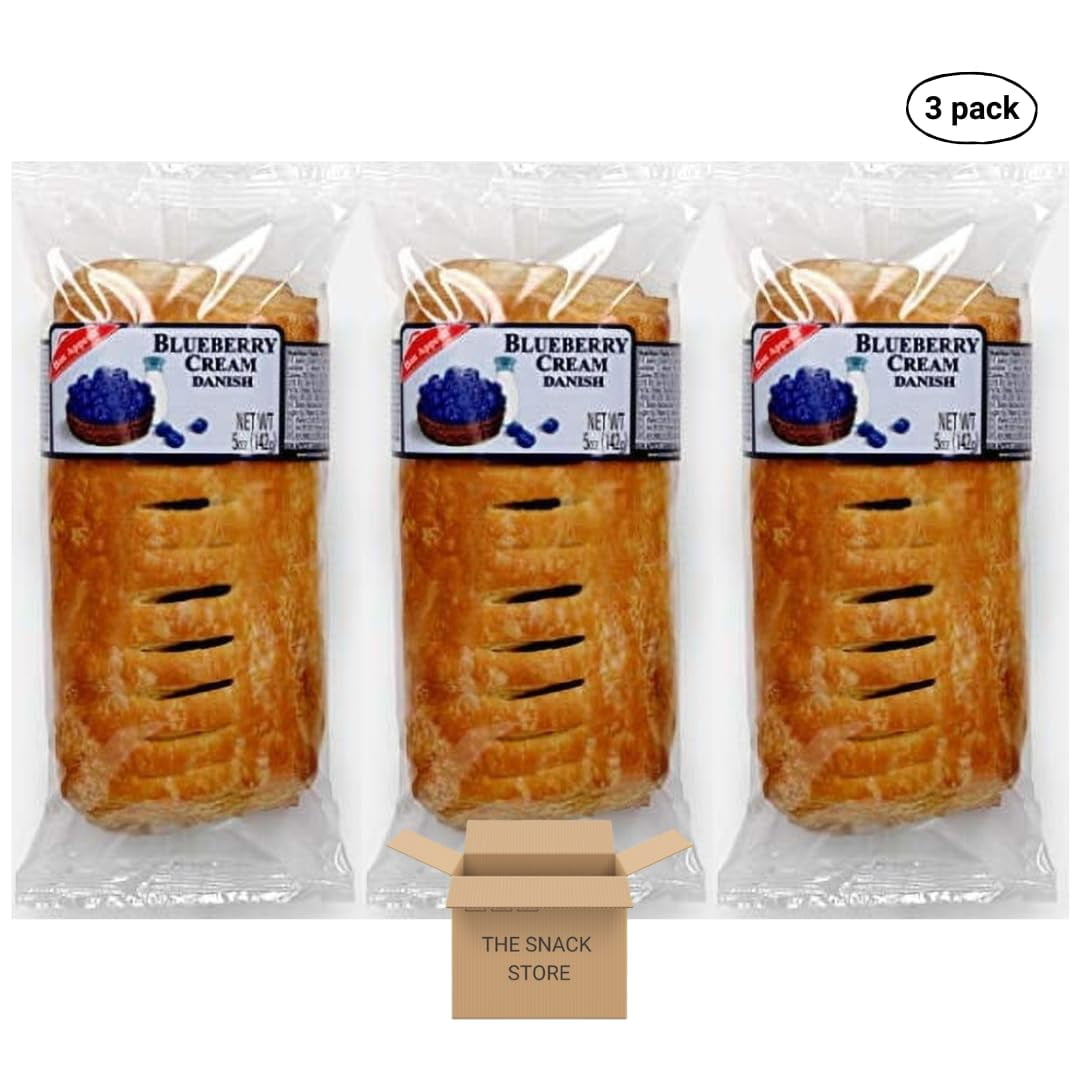 The Snack Store Bundle Bon Appetit Blueberry Cream Danish, Pack of 3 (5 ...