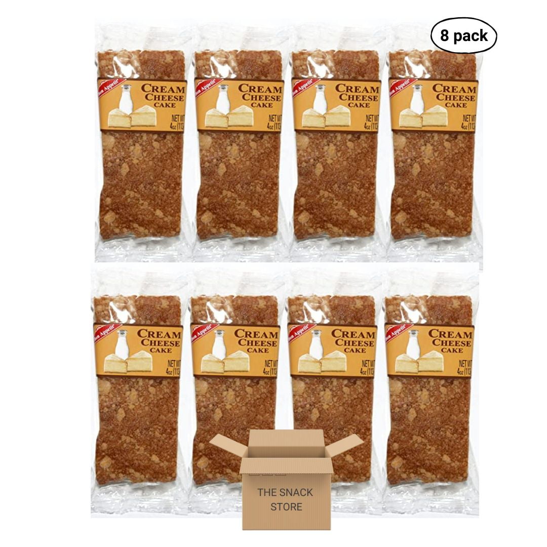 The Snack Store Bundle Bon Appetit Cream Cheese Cake, Pack of 8 (4 oz ...