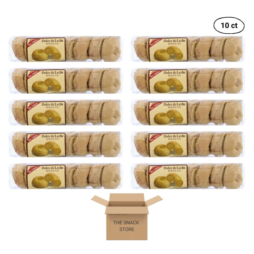 The Snack Store Bundle Bon Appetit Dulce de Leche Donuts, Pack of 10 (3 ...