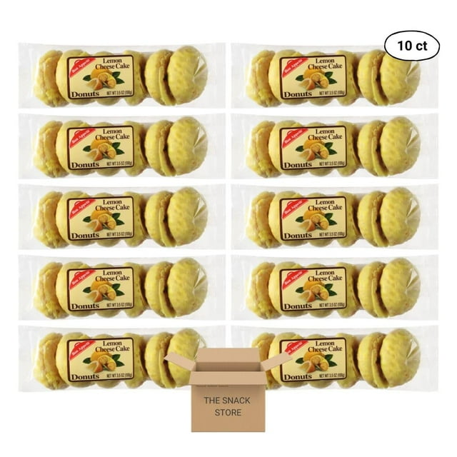 The Snack Store Bundle Bon Appetit Lemon Cheese Cake Donuts, Pack of 10 ...