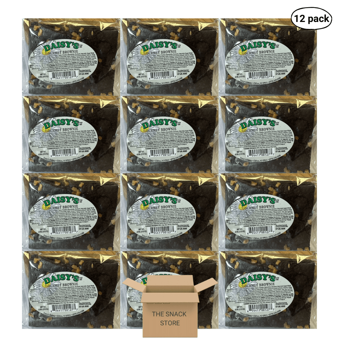 The Snack Store Bundle Daisy's Gourmet Brownie, 4 oz, Pack of 12 ...