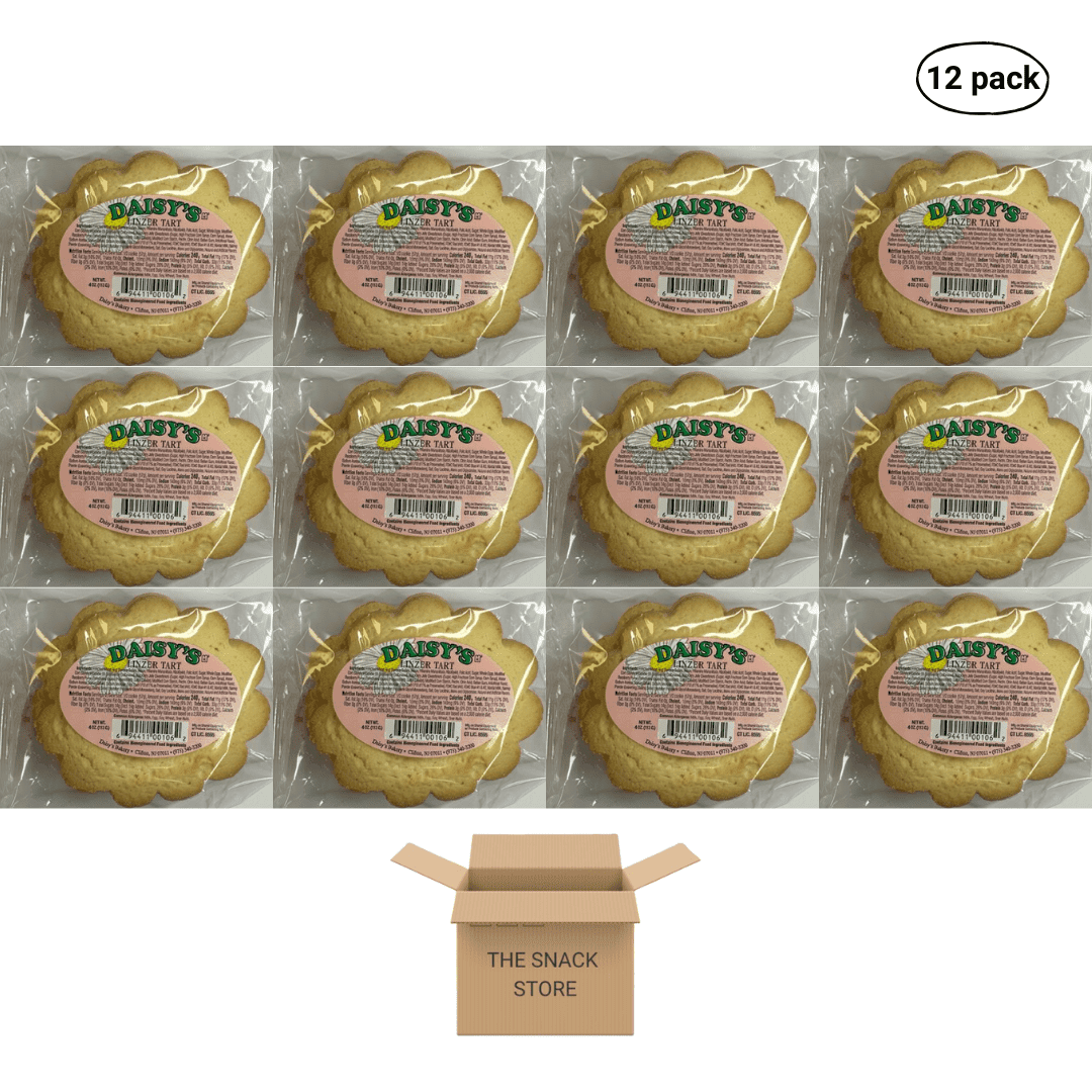 The Snack Store Bundle Daisy's Linzer Tart, 4 oz, Pack of 12! - Walmart.com