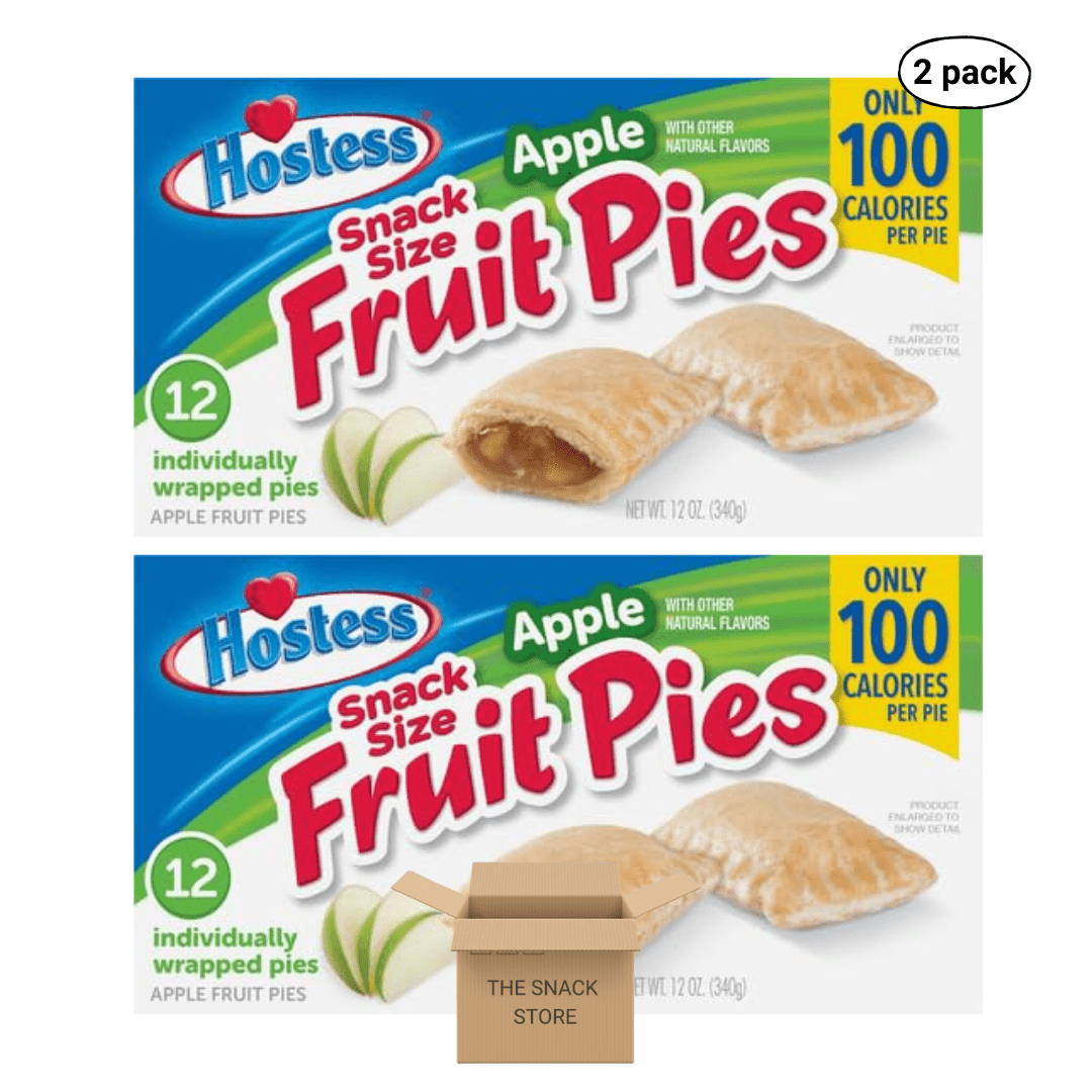The Snack Store Bundle Hostess Snack Size Fruit Pies Apple, 12 oz, 2 ...