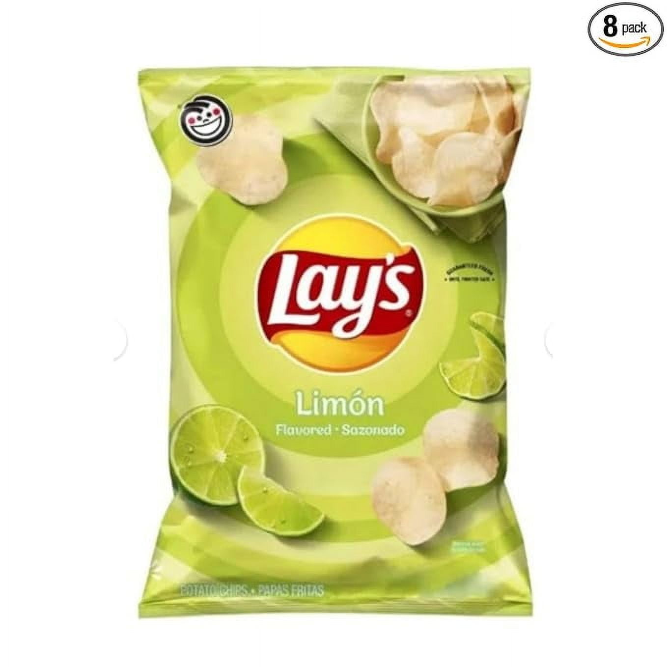 The Snack Store Bundle Lays Limon, Pack of 8 (2.25 oz Bags) - Walmart.com