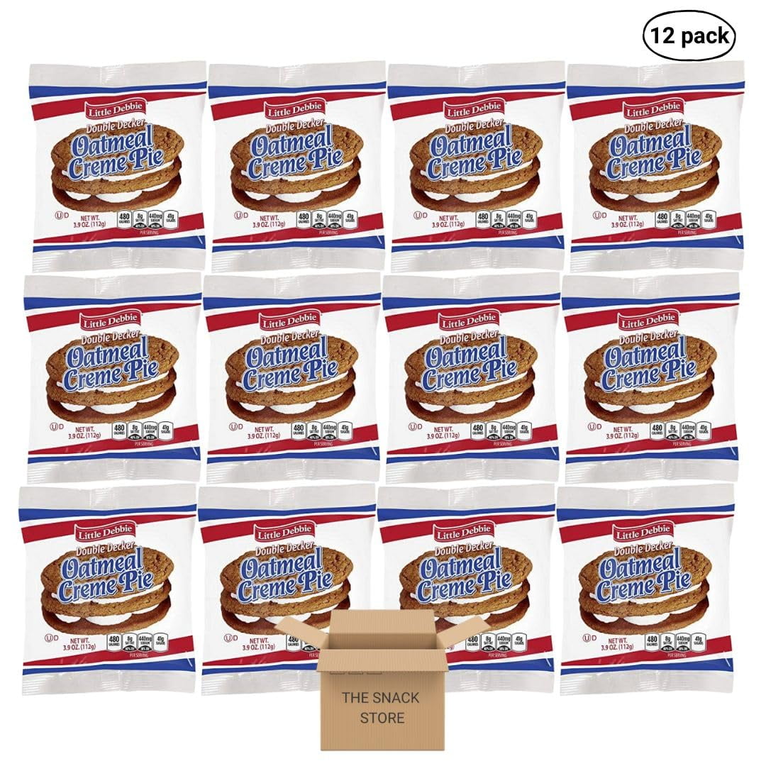 The Snack Store Bundle Little Debbie Double Decker Oatmeal Creme Pies ...