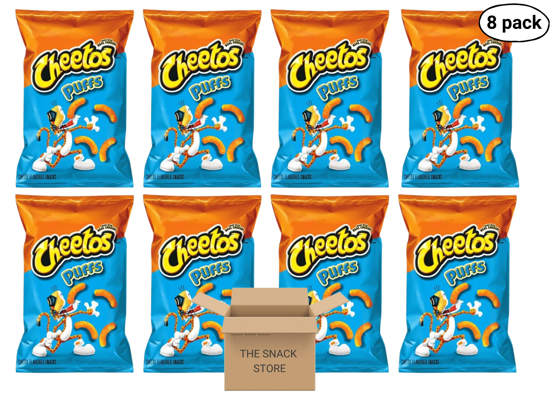 The Snack Store Cheetos Puff 2.13 oz (Pack of 8) - Walmart.com