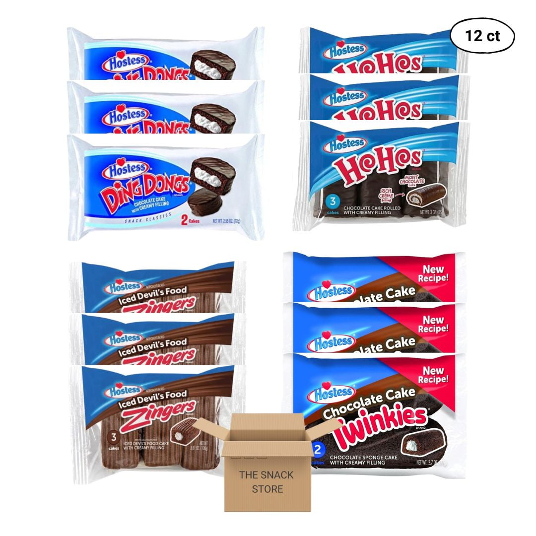 The Snack Store Variety Pack | Hostess DingDongs Chocolate, HoHos ...