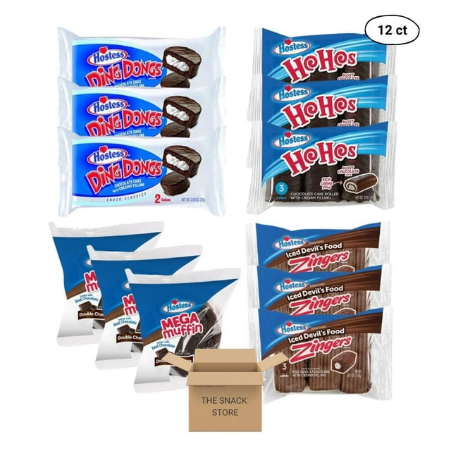 The Snack Store Variety Pack | Hostess DingDongs Chocolate, HoHos ...