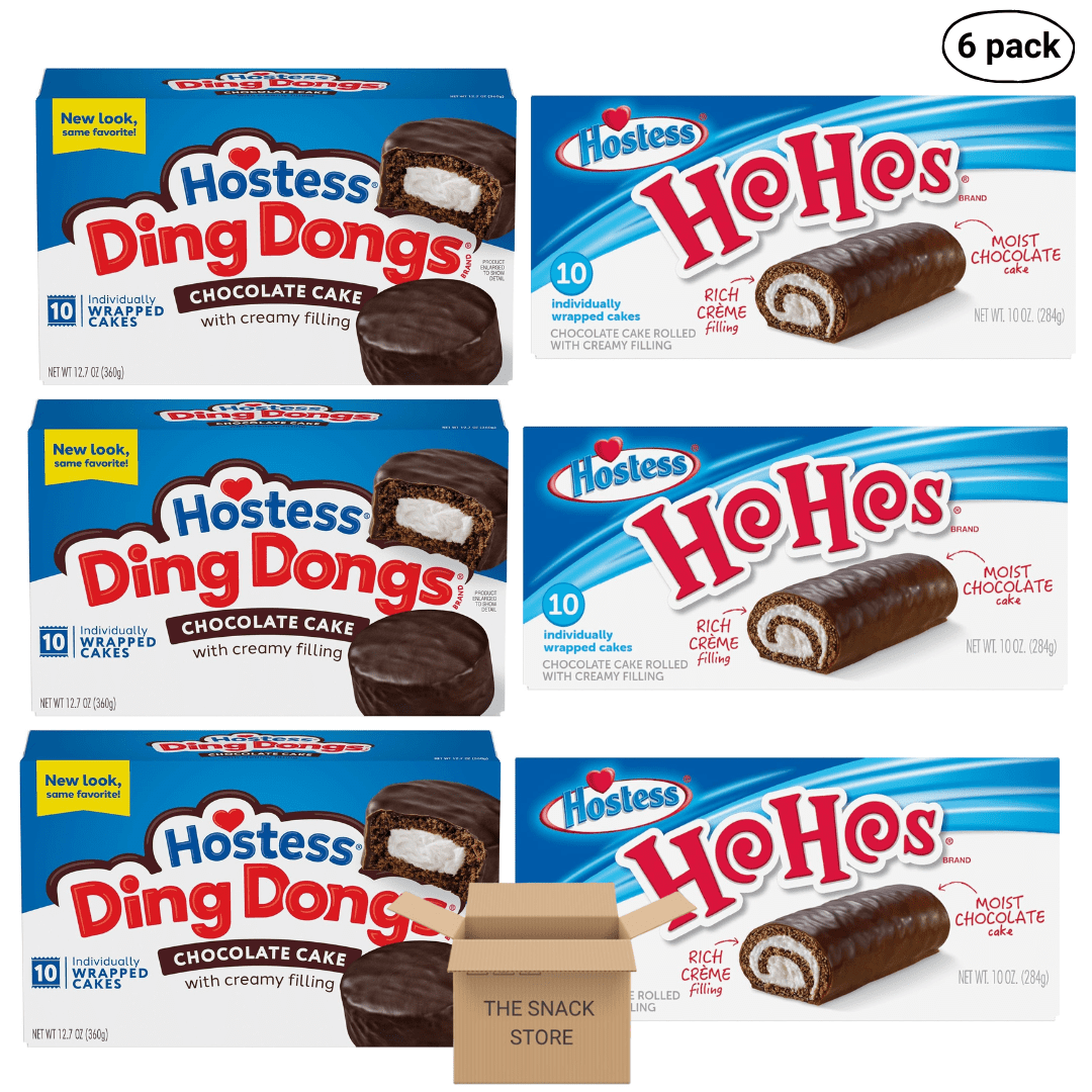 The Snack Store Variety Pack | Hostess DingDongs and HoHos Chocolate ...