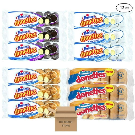 The Snack Store Variety Pack | Hostess Donettes Frosted, Powdered ...