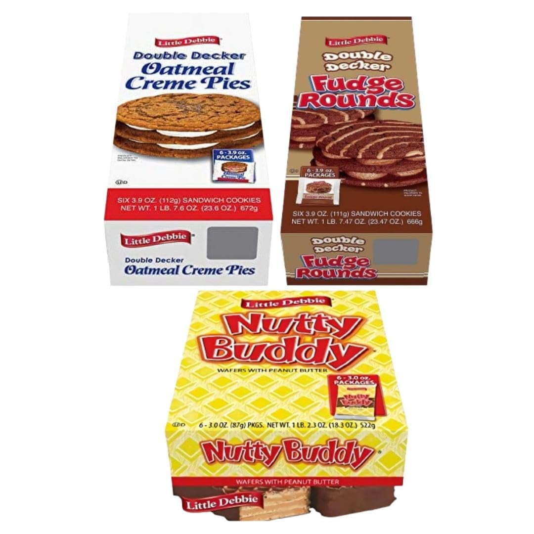 The Snack Store Variety Pack | Oatmeal Creme Pies, Fudge Rounds, and ...
