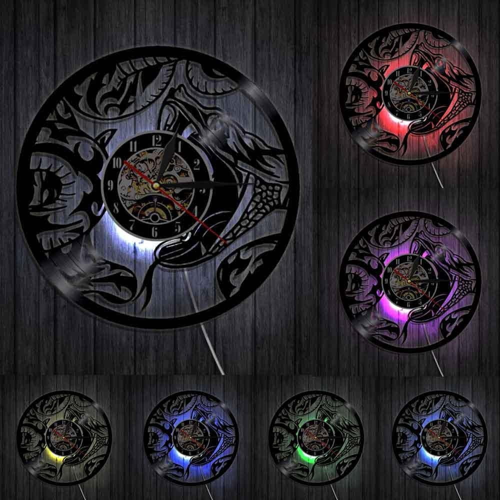 The Snake Serpent Animal Home Wall Art Modern Wall Clock Venom Reptile ...