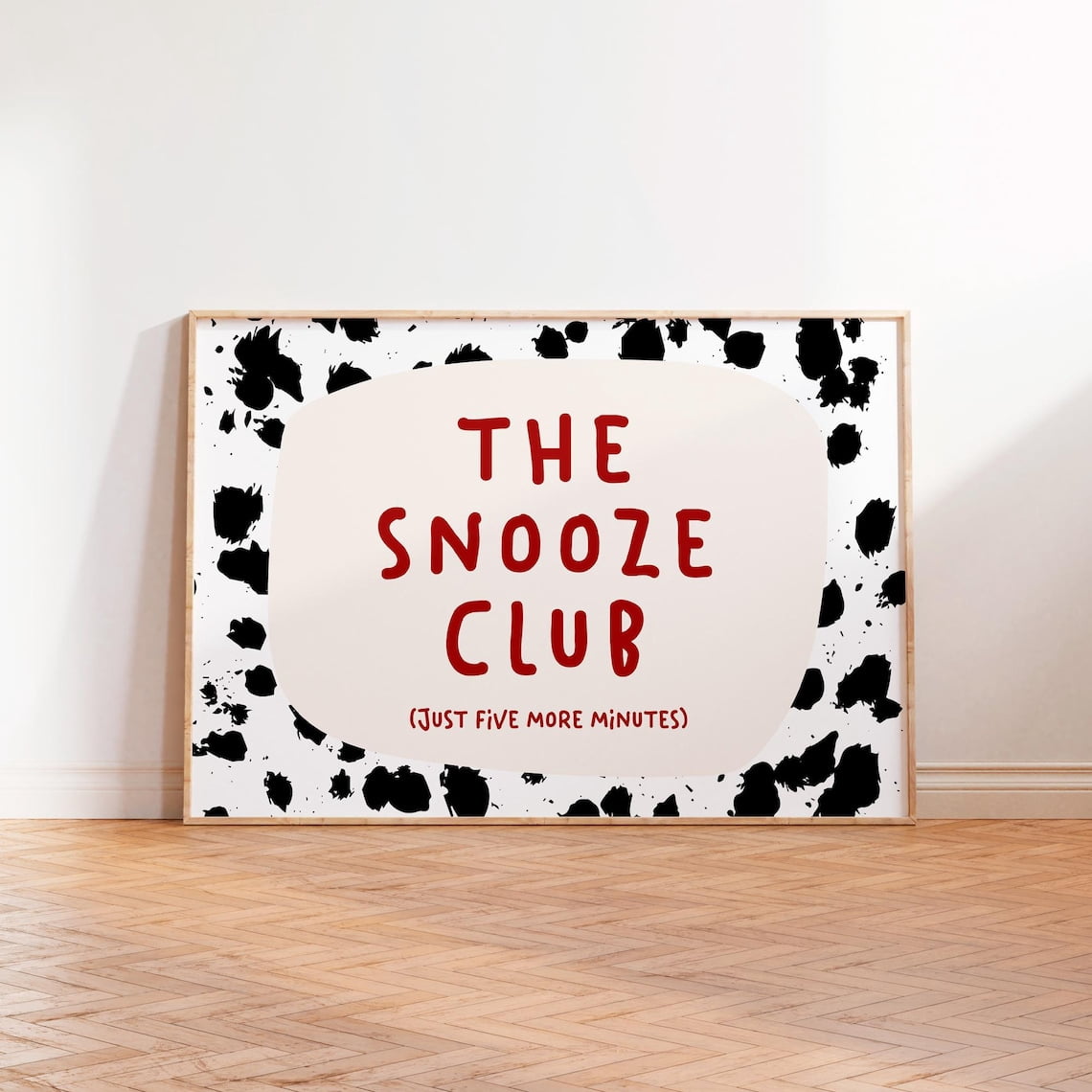 The Snooze Club Poster, Love Partner For Her, A5 A4 A3 A2 A1 Typography ...