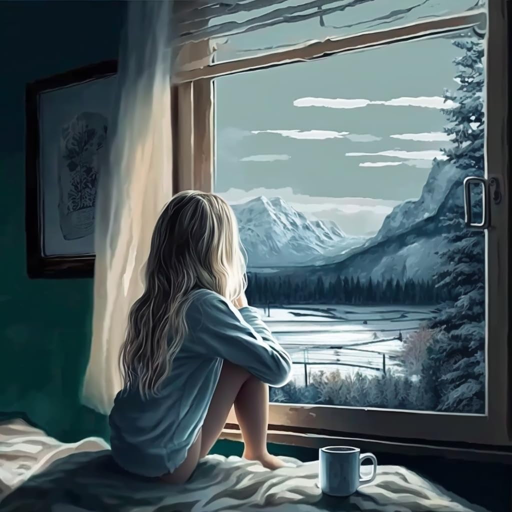 The Snowy Scenery Outside the Window Puzzles for Adults 500 Pieces ...