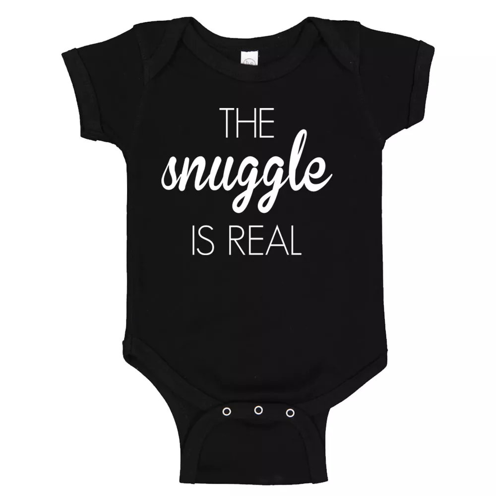 The Snuggle Is Real Baby Shower Gift Clothes Bodysuit Unisex Pregnancy ...