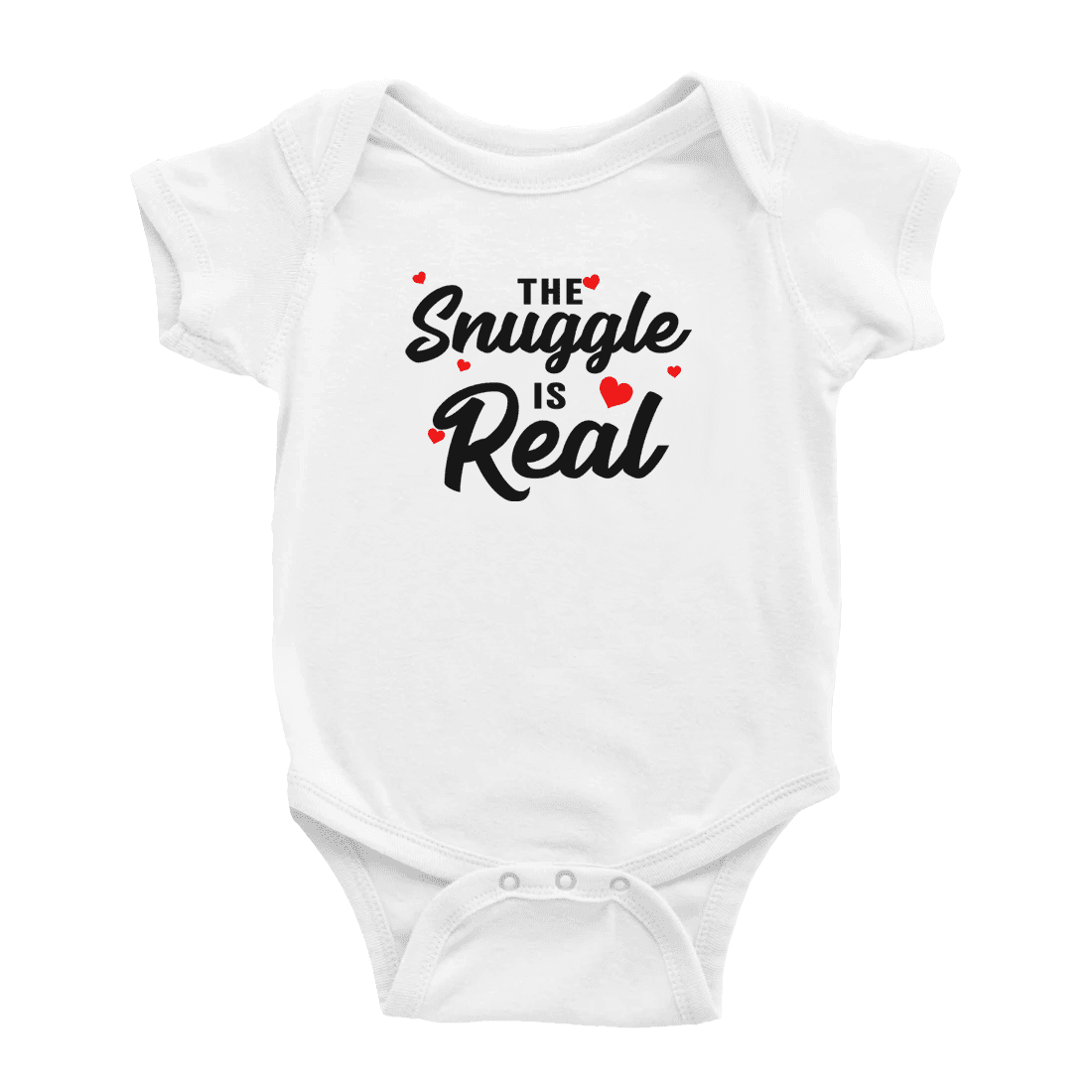 The Snuggle Is Real Funny Baby Clothing Bodysuits Boy Girl Unisex ...