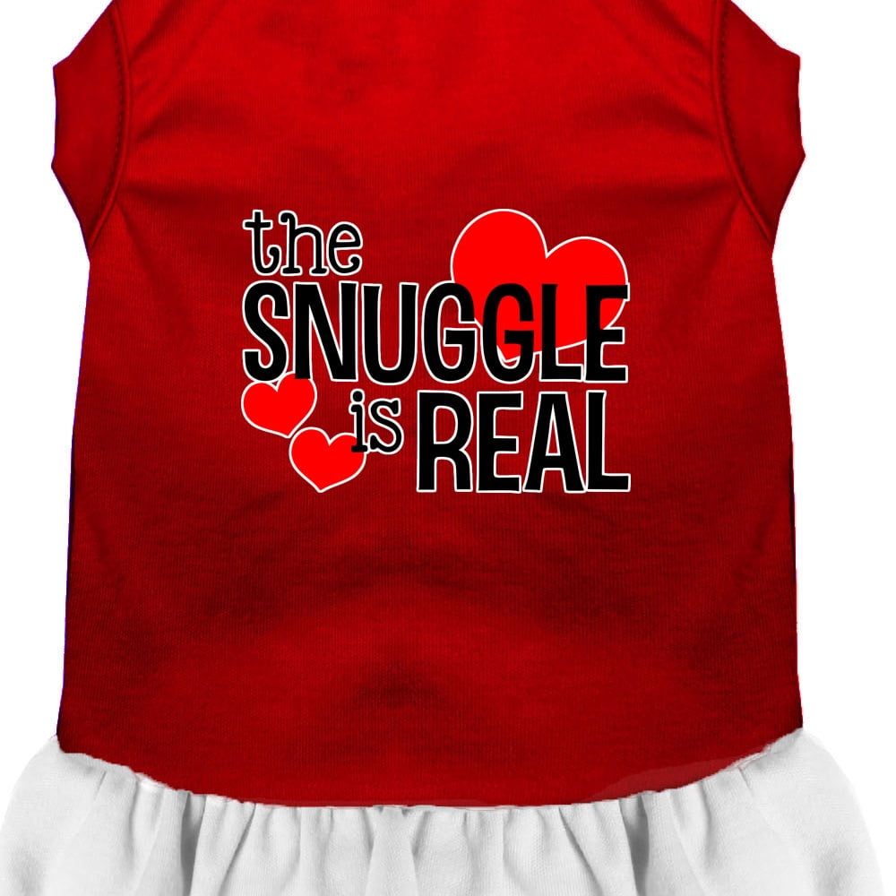 The Snuggle is Real Screen Print Dog Dress - Walmart.com