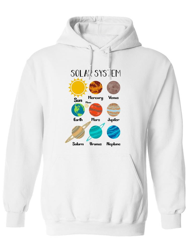 The Solar System Planets Hoodie Women -SPIdeals Designs, Female 4X ...