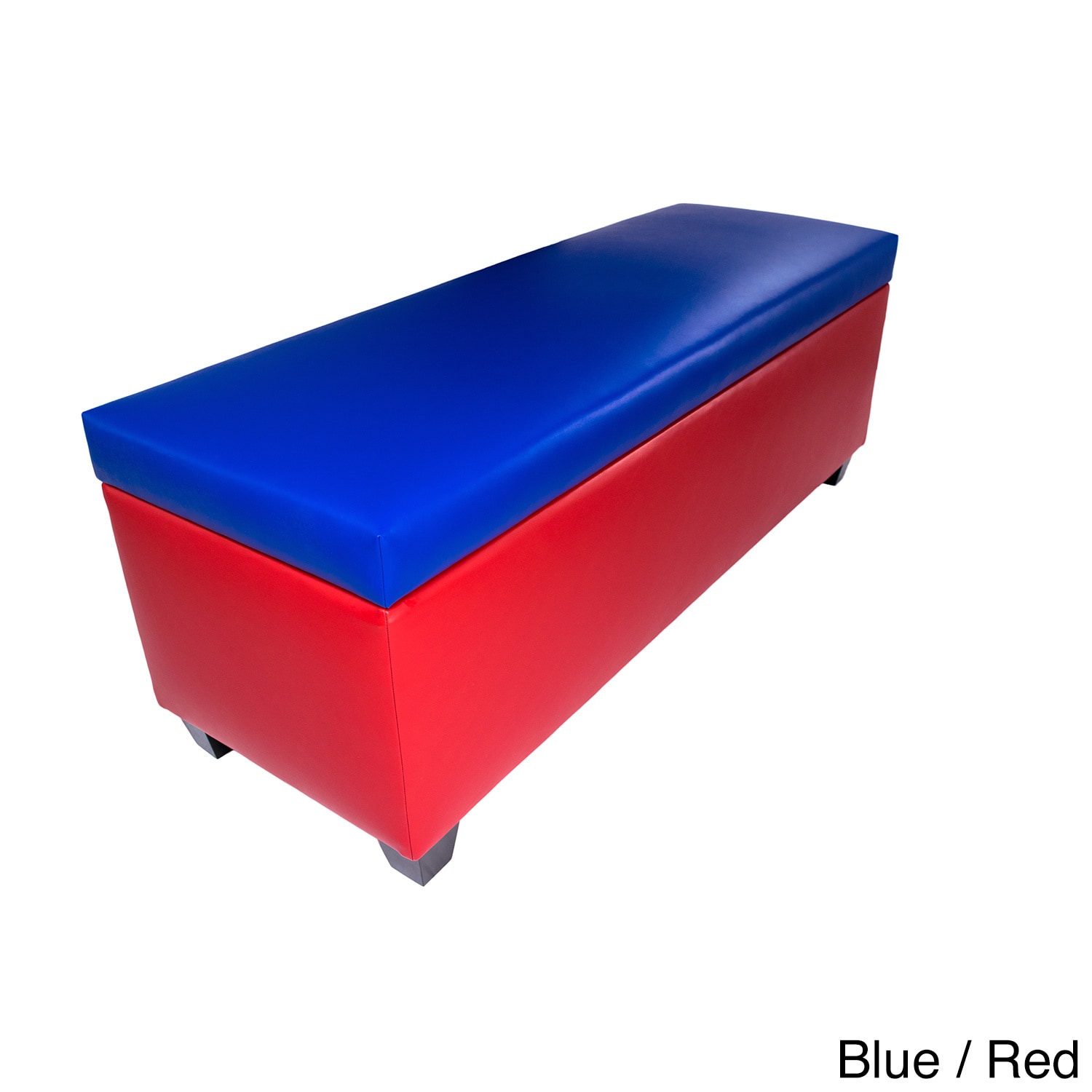 The Sole Secret Retro Red Vinyl Shoe Storage Bench Storage Benches Blue ...