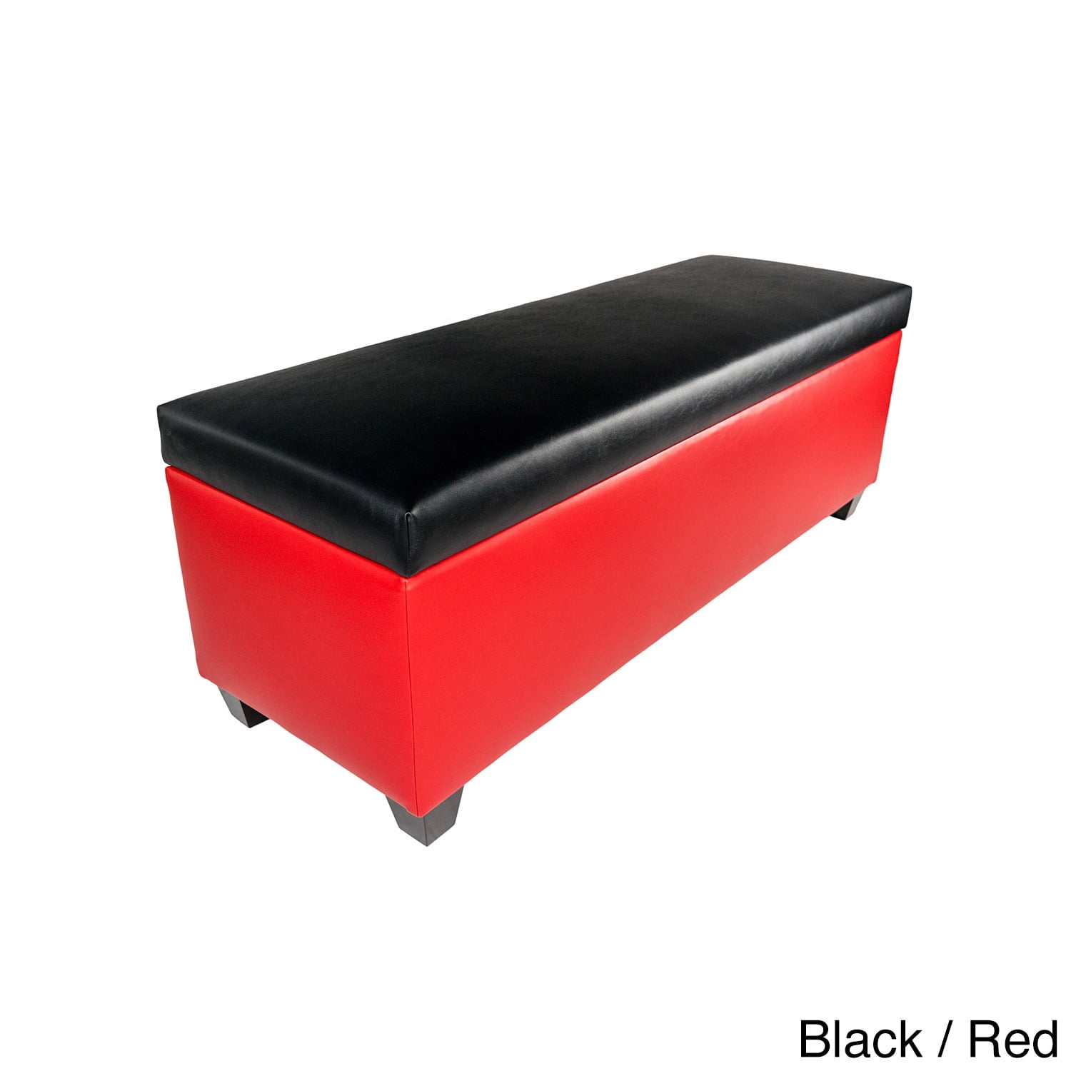 The Sole Secret Retro Red Vinyl Shoe Storage Bench Storage Benches ...