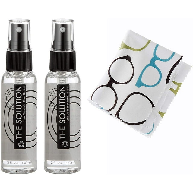 The Solution Lens Cleaner Spray 2-2oz Alcohol Free Eyeglass Lens ...