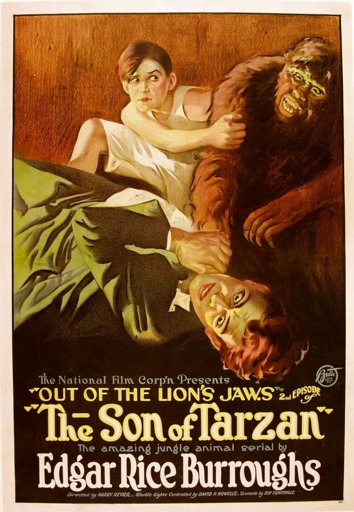 The Son Of Tarzan Center Top: Gordon Griffith In 'Episode 2: Out Of The Lion'S Jaws' 1920. Movie ...