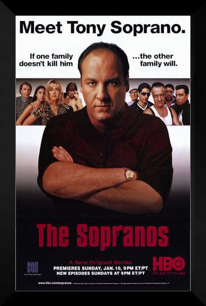 The Sopranos FRAMED 27x40 TV Promo Poster - Walmart.com