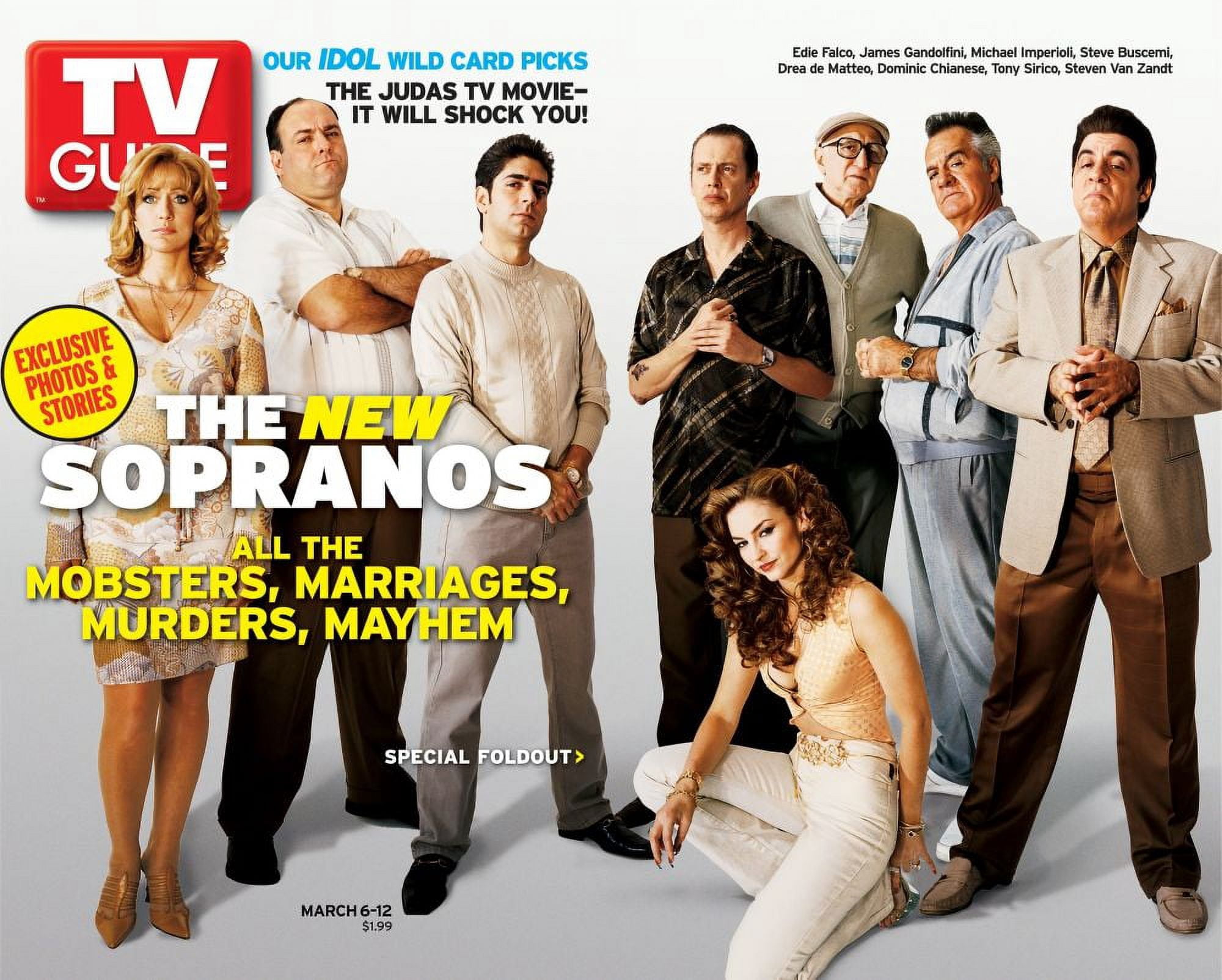 The Sopranos, From Left: Edie Falco, James Gandolfini, Michael ...