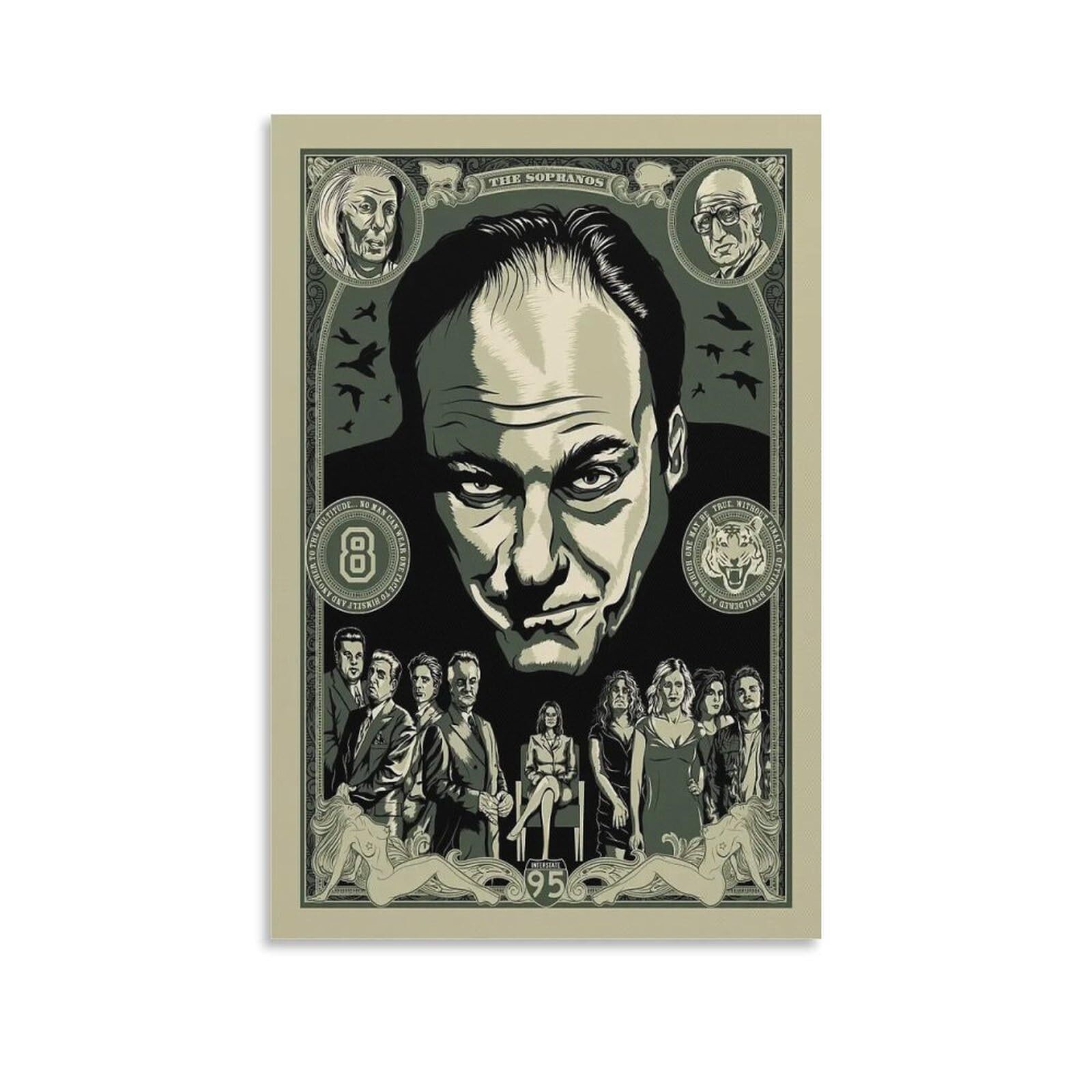 The Sopranos Movie A Art Wall Decoration Poster Family Bar Restaurant ...