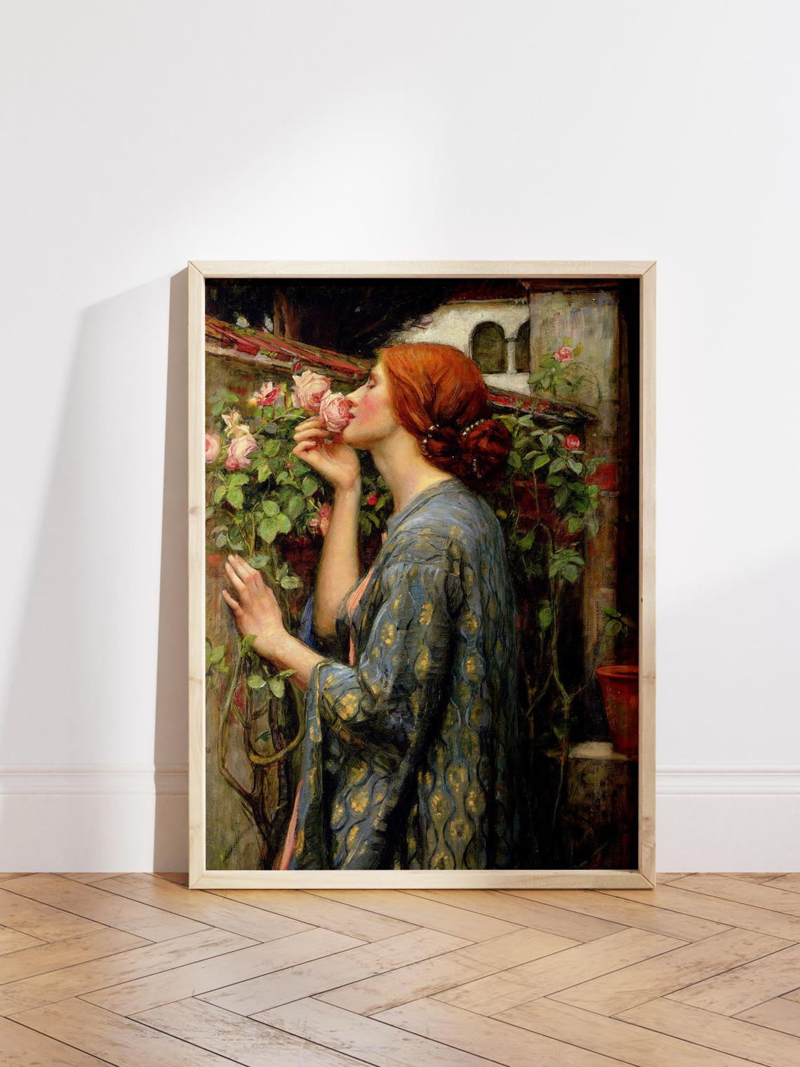 The Soul Of The Rose Art Poster: Pre-Raphaelite Woman Portrait ...