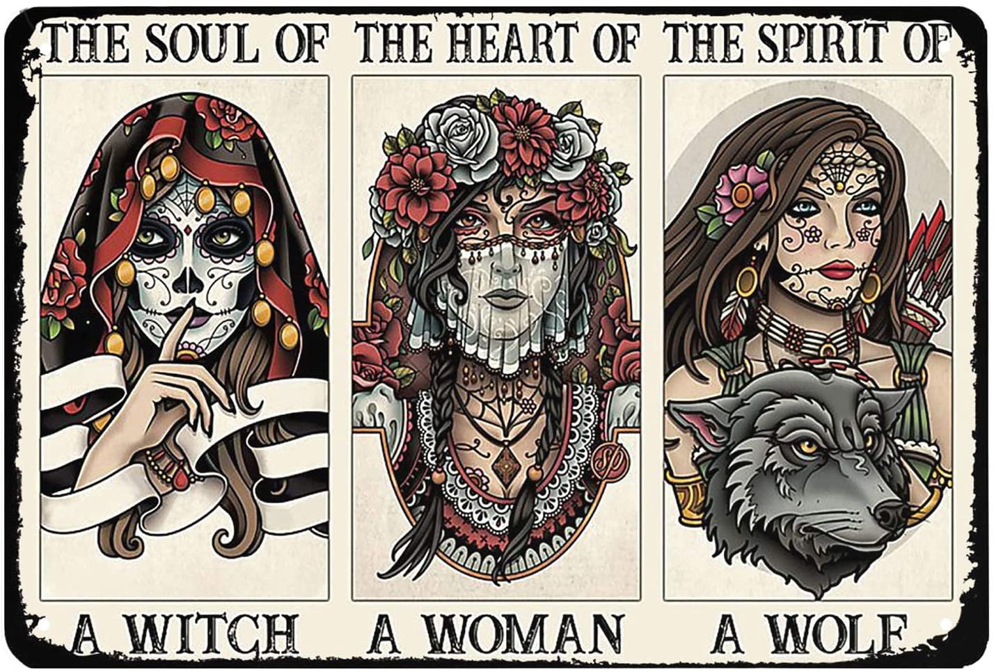 The Soul of The Heart of The Spirit of Metal Tin Sign Home Cave Bar ...