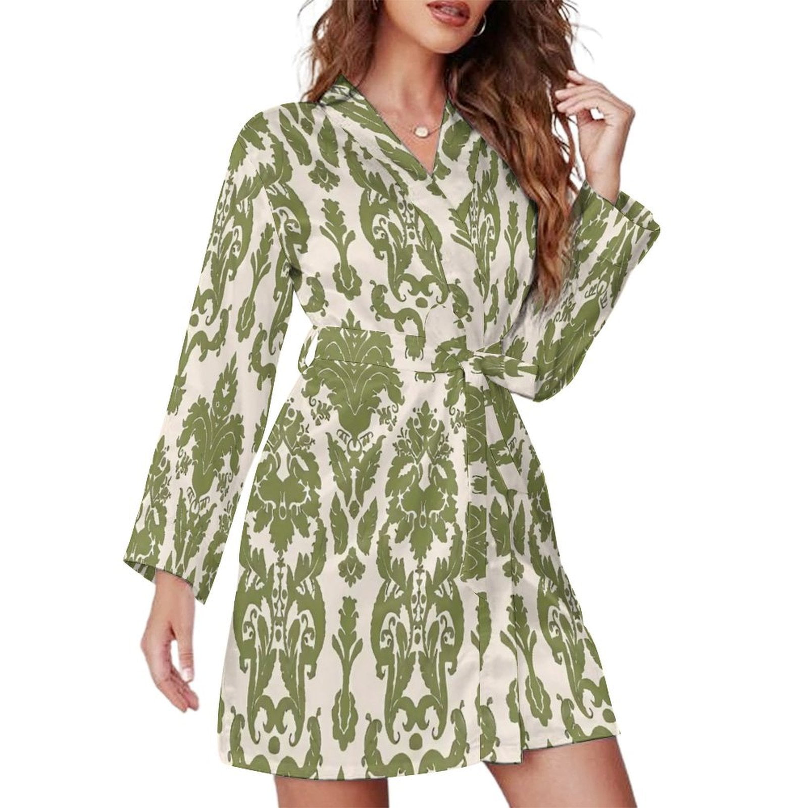 The Sound of Music The Von Trapp Night Robe Long Sleeve V Neck Robe ...