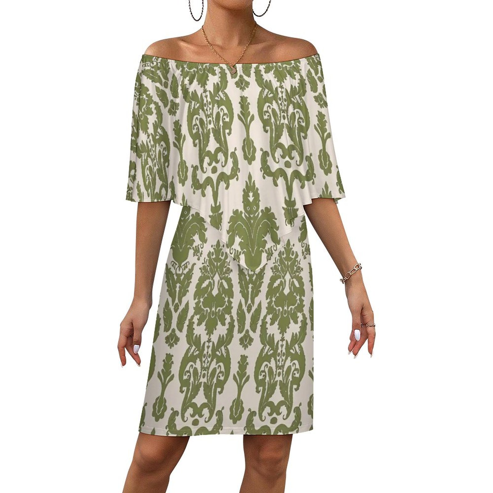 The Sound of Music The Von Trapp Women's Off The Shoulder Ruffles ...