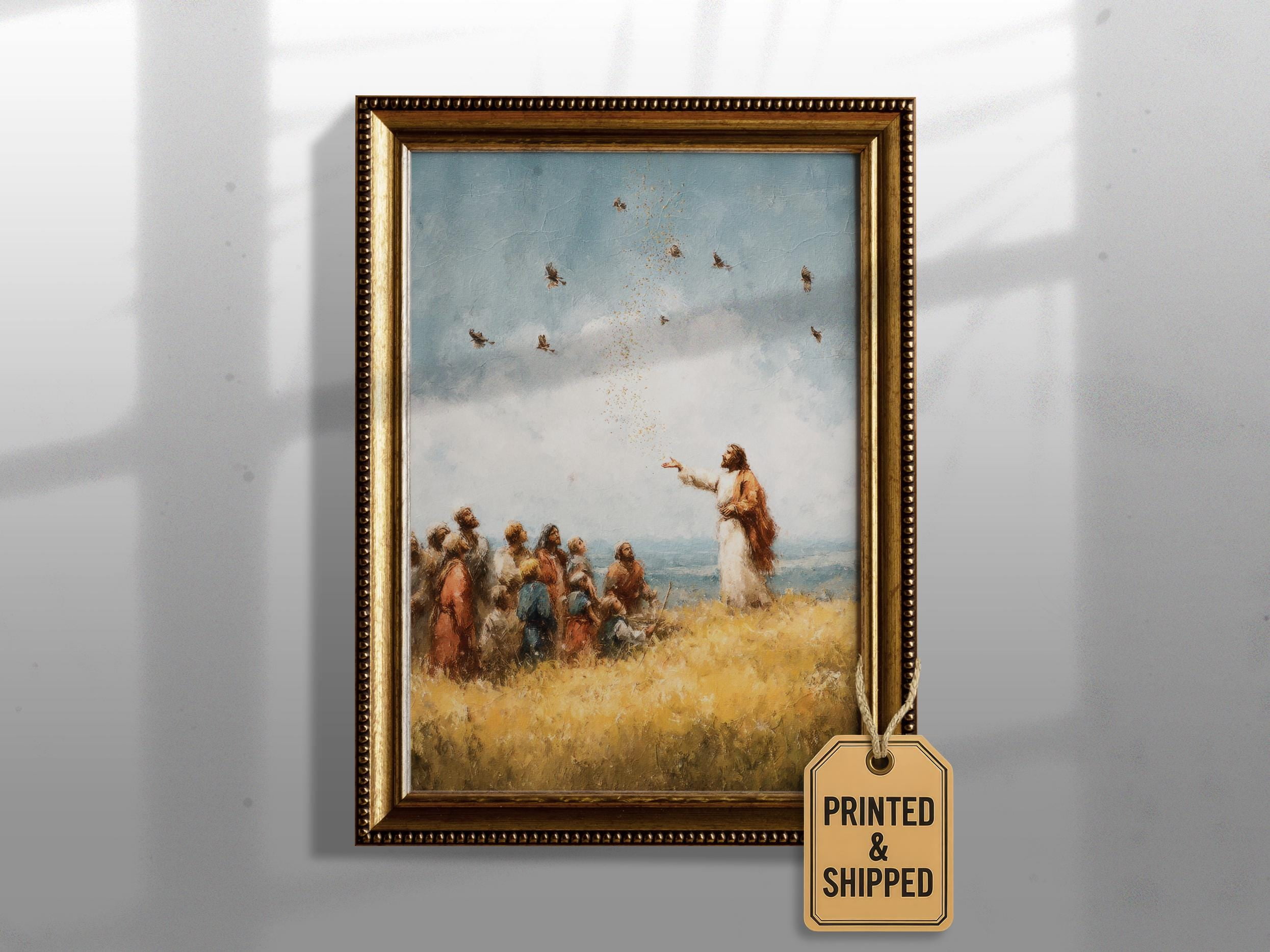 The Sower Parable | Jesus Scattering Seeds | Sacred Biblical ...