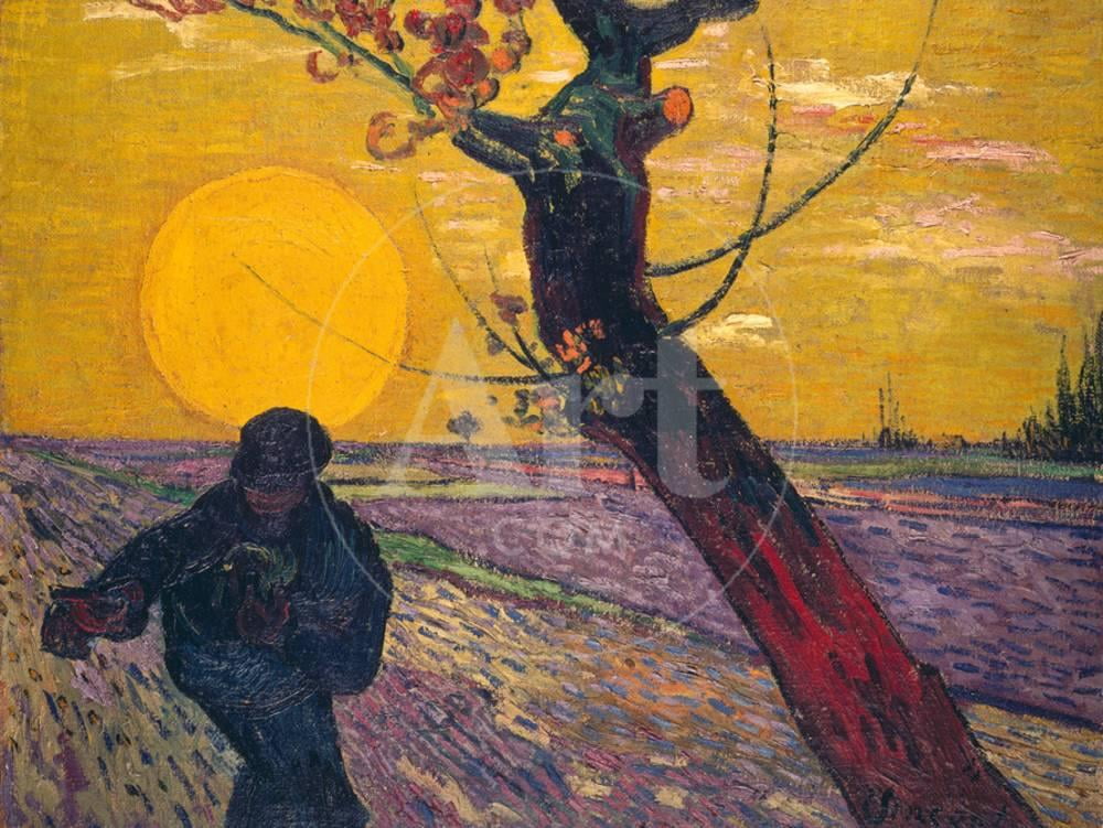 The Sower at Sunset, 1888, Figurative Scenic Unframed Premium Giclee ...