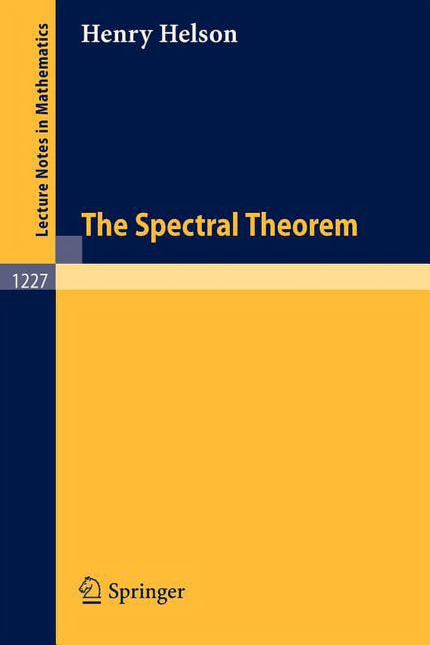 The Spectral Theorem, (Paperback) - Walmart.com