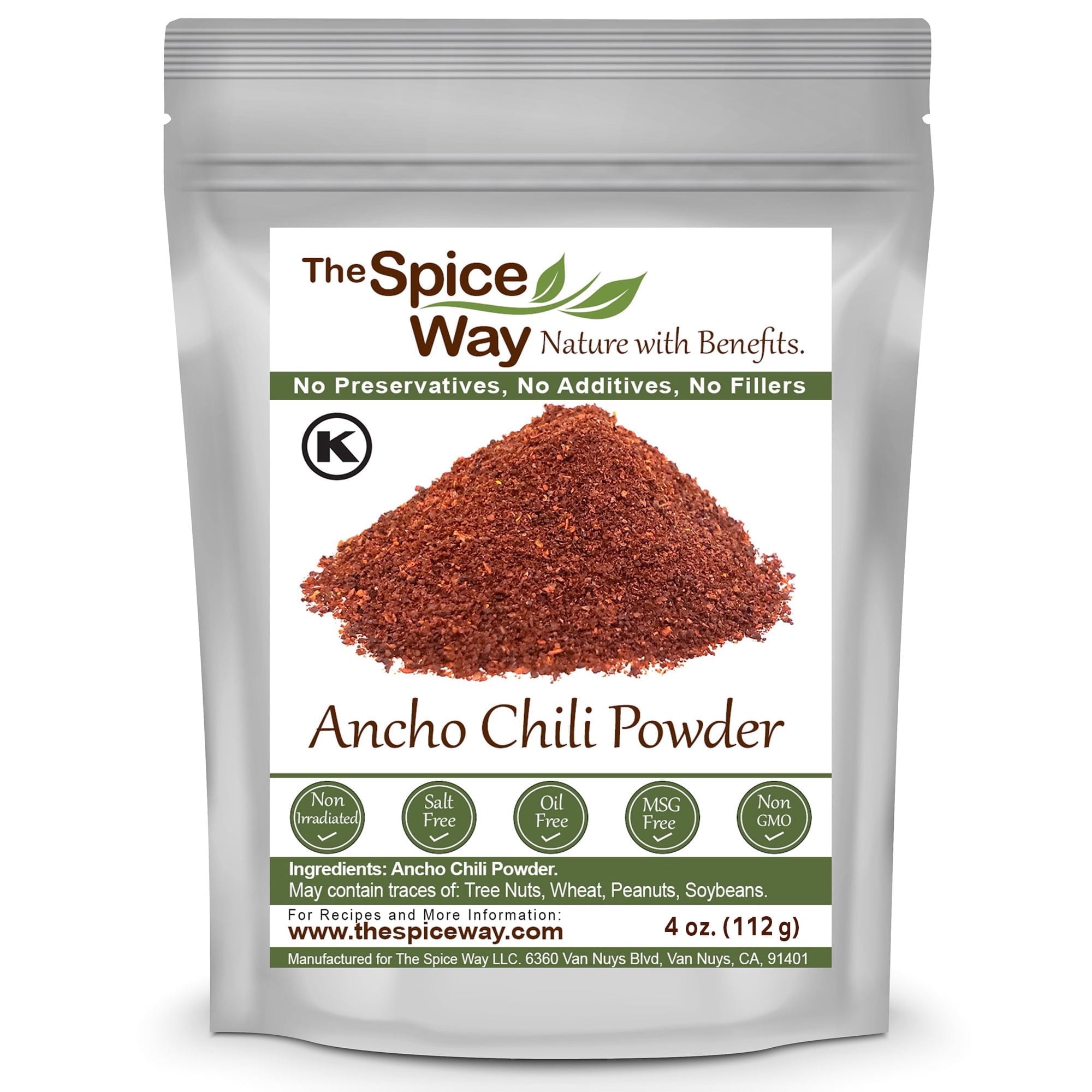 The Spice Way Ancho Chile - Pure Mexican Style Spicy Seasoning, Mild ...