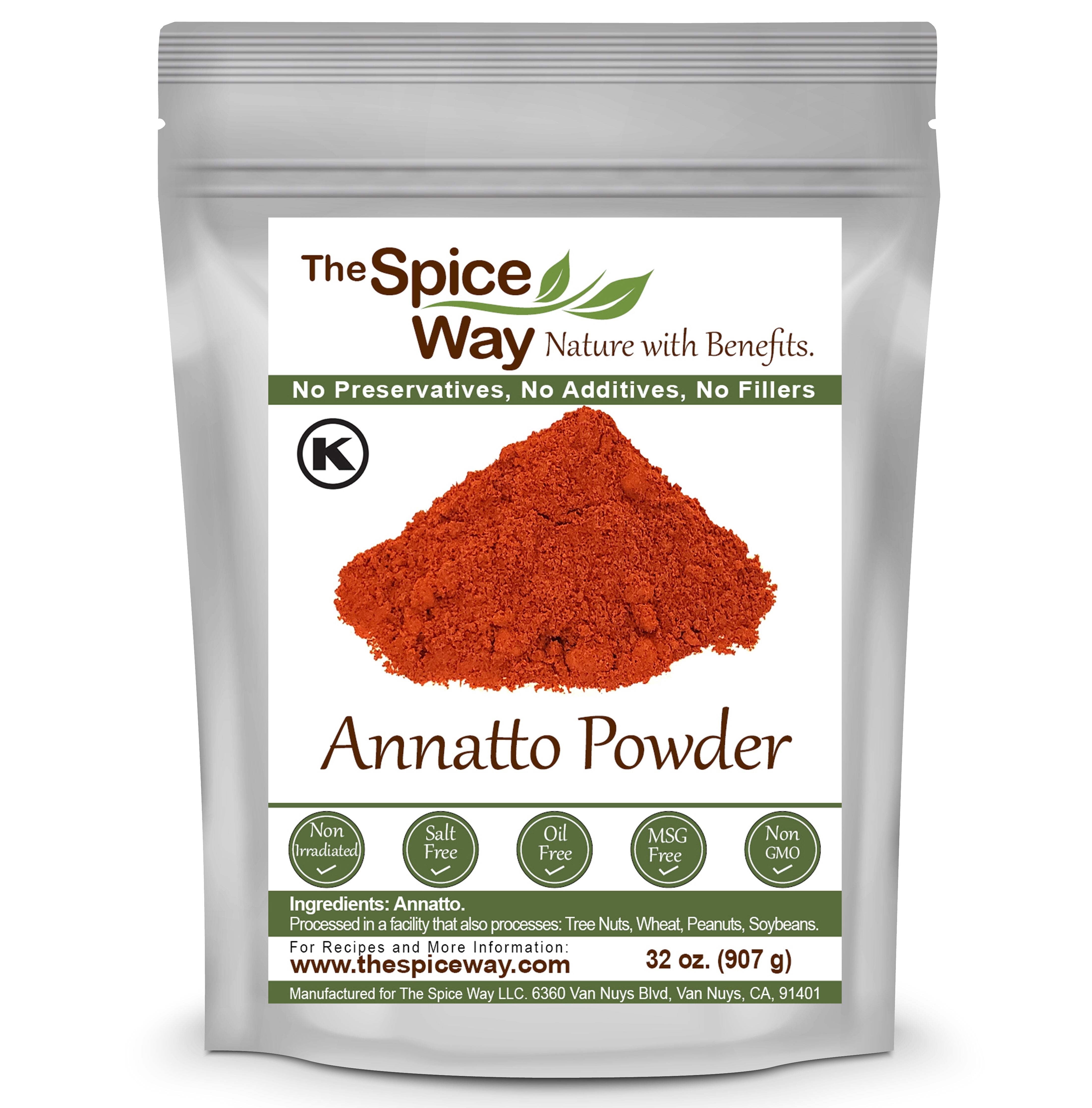 The Spice Way Annatto Powder - All Natural Powdered Spice Latin ...