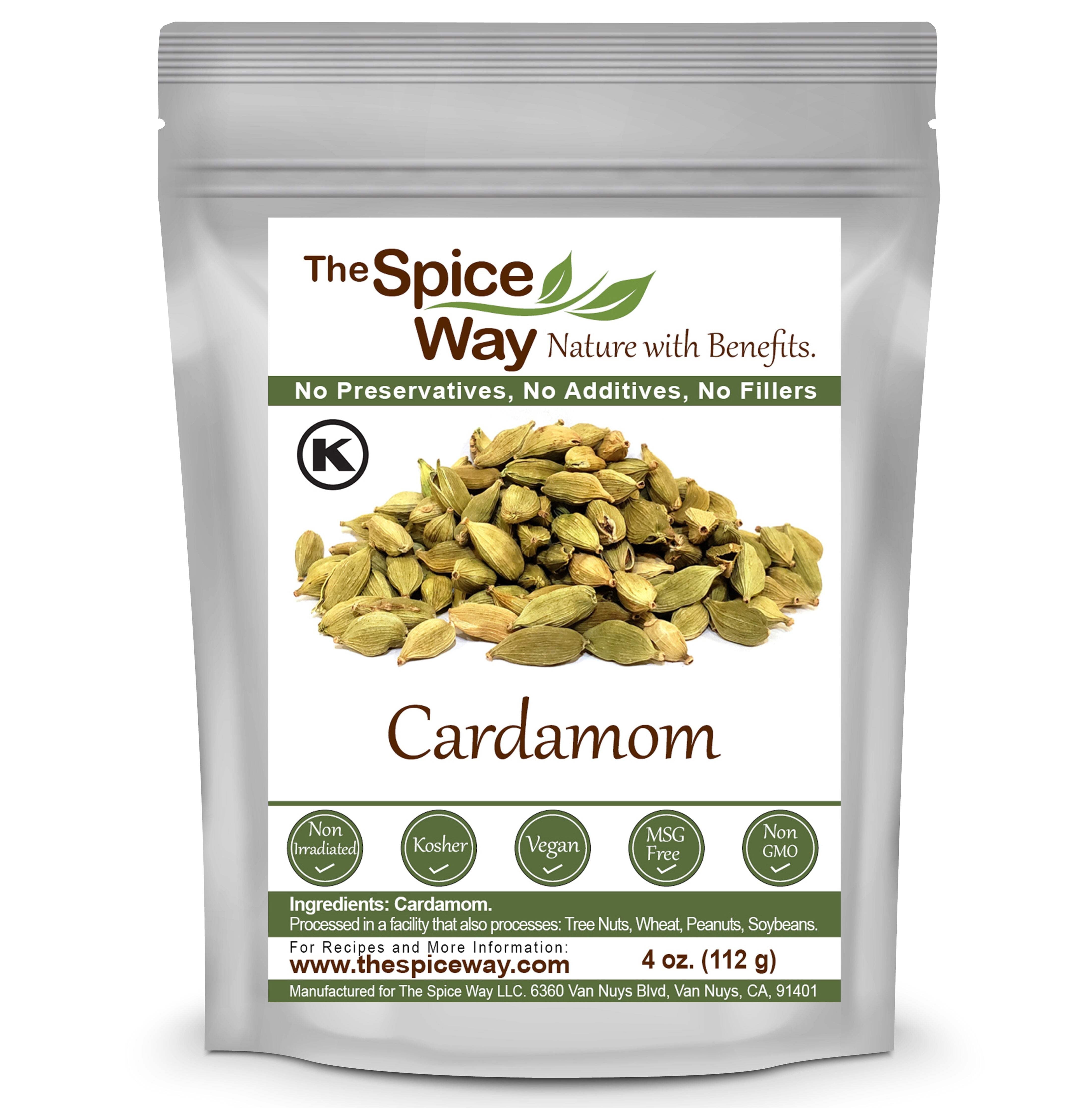 The Spice Way, Cardamom Pods, 4oz, All Natural for Cooking and Baking ...