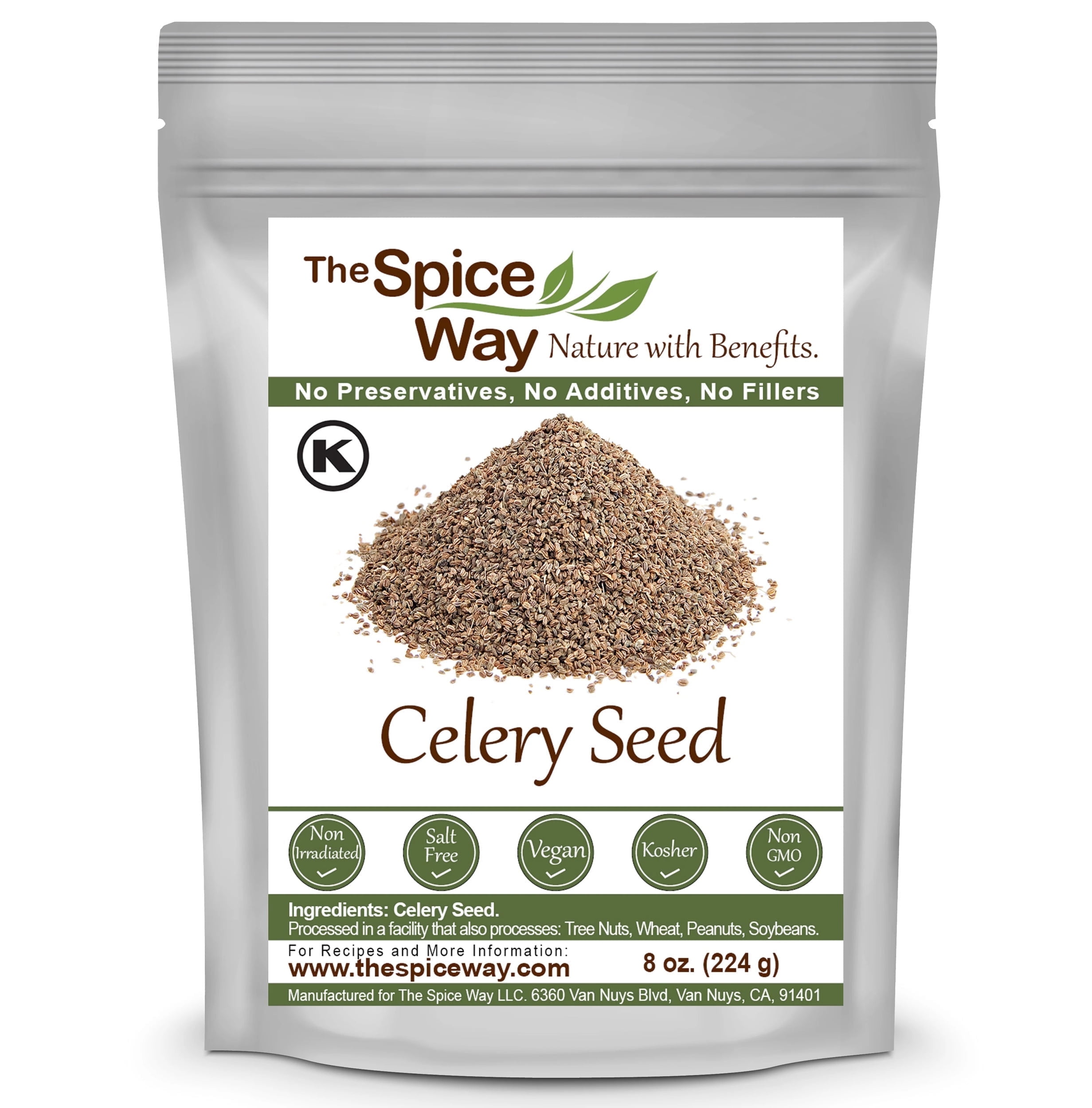 The Spice Way Celery Seeds, All Natural, Versatile Spice for Pickling ...