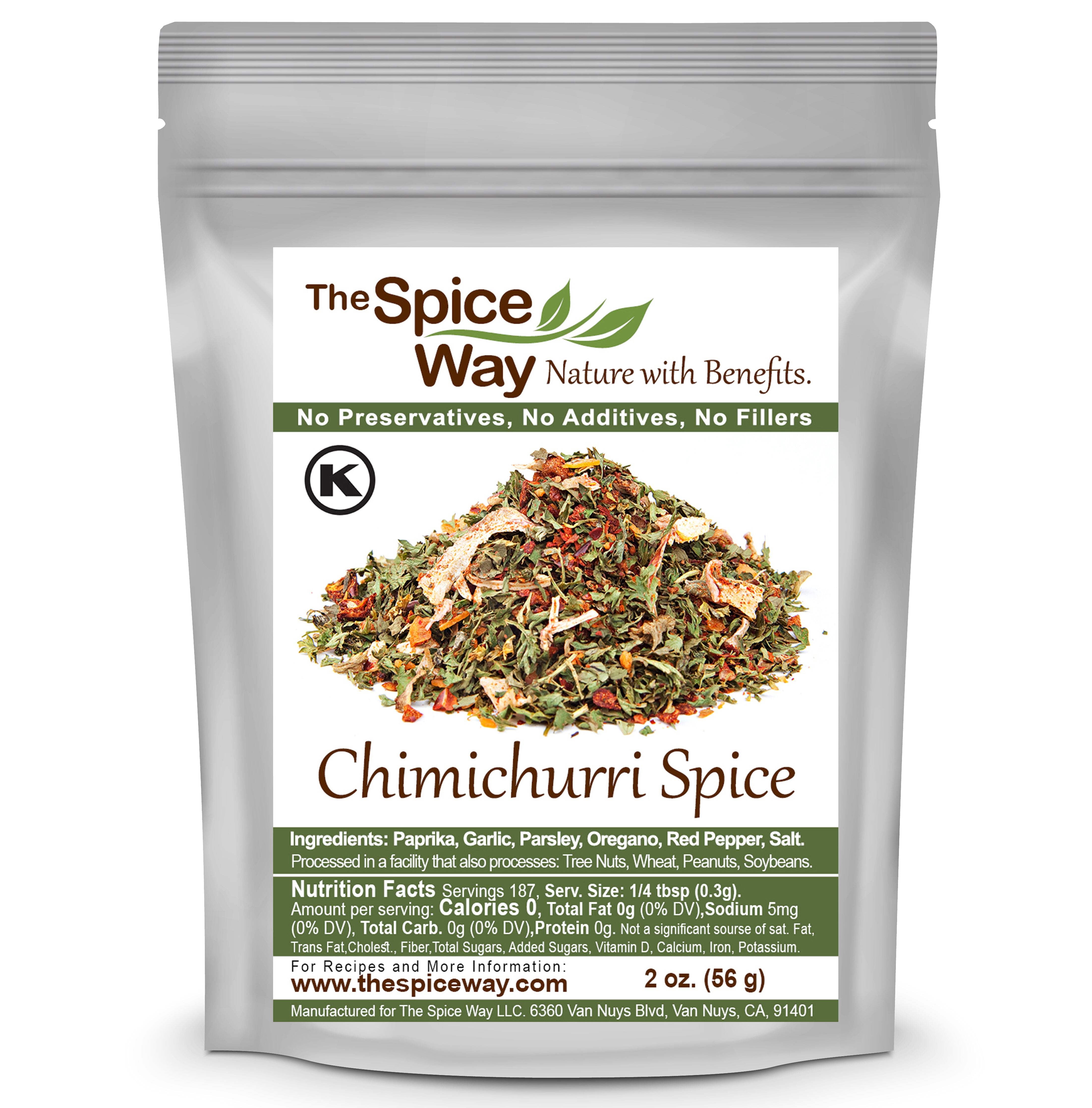 The Spice Way Chimichurri Spice Blend – Gluten Free Seasoning Pack for ...